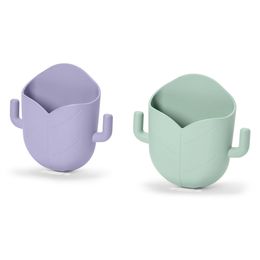 Tchibo - 2 Wandbefestiger - lila