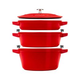 Staub Kochtopf-Set &raquo;La Cocotte&laquo; - silber