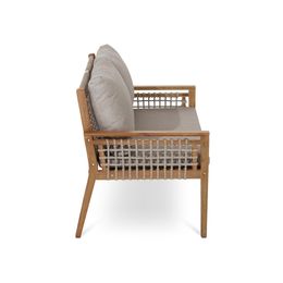 Tchibo - Lounge-Set mit Textilgeflecht - 130x73x81,5cm - dunkelgrau -