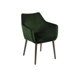 Tchibo - Stuhl mit Armlehne &raquo;Nora&laquo; - 58x58x84cm - braun - Polyester / Eichenholz