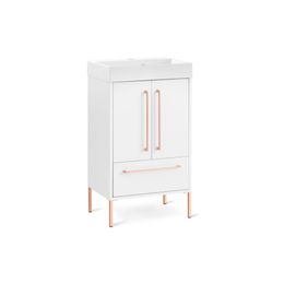Tchibo - Waschtisch &raquo;Sari&laquo; - 50x36x89cm - wei&szlig; - Holz / Metall / Stahl