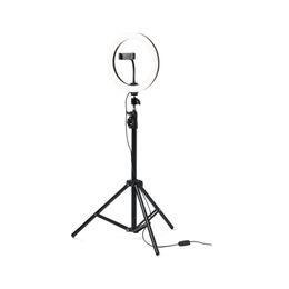 Tchibo - Dimmbares LED-Ringlicht mit Smartphone-Halterung - schwarz