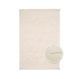 Tchibo - Indoorteppich &raquo;Nativo Checks&laquo; - creme