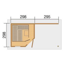 Weka Design-Saunahaus &raquo;Salo&laquo; - braun