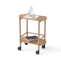 Tchibo - Barwagen aus Massivholz mit 2 Ebenen - 60x34x73cm - schwarz - Holz