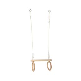 Small Foot Trapez mit Turnringen aus Holz - braun