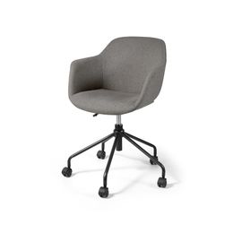 Tchibo - Gepolsterter Schreibtischstuhl - 58x57x80cm - hellgrau - Polyester / Stahl / Kunststoff