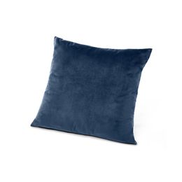 Tchibo - Samt-Dekokissenbezug - blau