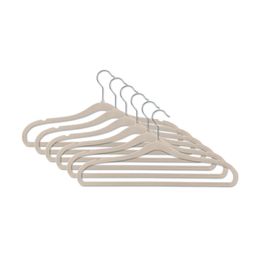 Tchibo - 6 extraschmale Kleiderb&uuml;gel - beige