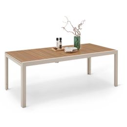 Tchibo - Ausziehbarer Gartentisch aus Aluminium &raquo;Liska&laquo; - 204x95x74,5cm - braun - Aluminium / Stahl / Polypropylen