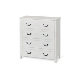 Tchibo - Hochkommode mit 5 Schubladen - 92x41x99,5cm - schwarz - Holz / Metall