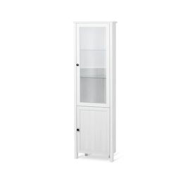 Tchibo - Eckvitrine - 53,5x45x176,5cm - schwarz - Holz / Glas / Metall