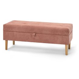 Tchibo - Stauraum-Polsterbank - 109x43x43cm - braun - Holz / Eichenholz / Polyester