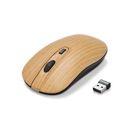 Tchibo - Kabellose Maus in Holzoptik - braun