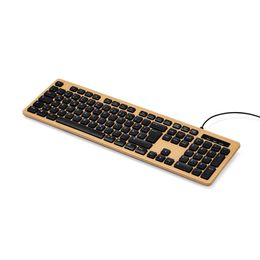Tchibo - Tastatur in Holzoptik - schwarz
