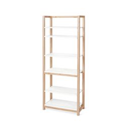 Tchibo - B&uuml;cherregal mit Eschenrahmen - 70x35x180cm - braun - Eschen-Massivholz / Holz / Filz