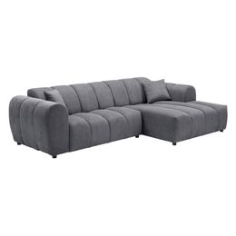 Tchibo - Longchair rechts mit Sofa 2-Sitzer links&raquo;Loftwave&laquo; - 268x155x73cm - schwarz - Polyester / Polyamid / Holz