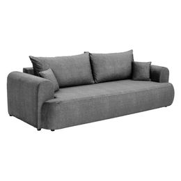 Tchibo - Sofa 2 - 255x117x86cm - grau - Polyester / Holz / Schaumstoff