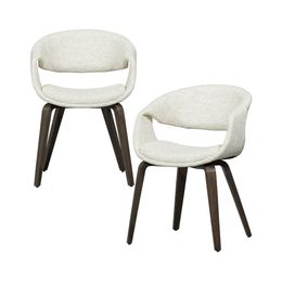 Tchibo - Woood Esszimmerstuhl mit Holzfu&szlig; &raquo;Yossi&laquo; - 57x57x78cm - naturfarben - Holz / Polyester