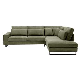 Tchibo - Ecksofa rechts mit Sofa 2 - 314x246x94cm - schwarz - Polyester / Nylon / Holz