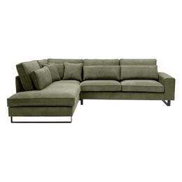 Tchibo - Ecksofa links mit Sofa 2 - 314x246x94cm - schwarz - Polyester / Nylon / Holz