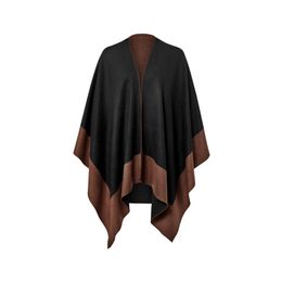 Tchibo - Wende-Poncho - schwarz
