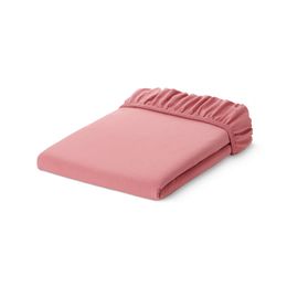 Tchibo - Premium-Jersey-Spannbettlaken - rosa