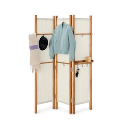 Tchibo - Paravent mit Ablage - 135x4x180,5cm - beige -