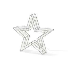 Tchibo - 3D-LED-Outdoor-Stern - 52x12x48cm - silber - Edelstahl / Kunststoff