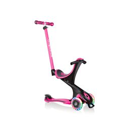 Globber Roller &raquo;Go-Up Comfort Lights&laquo; mit Leuchtrollen, pink