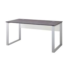 Tchibo - Schreibtisch &raquo;Altino&laquo; - 158x79x75cm - silber - Holz / Metall