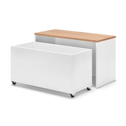 Tchibo - Sitzbank mit Stauraum-Box - 70x30x40cm - braun -