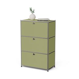 Tchibo - Metall-Kommode &raquo;Cn3&laquo; mit 3 Klappenf&auml;chern - 77x40x120,3cm - chrom -