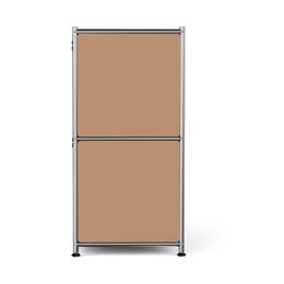 Tchibo - Metall-Sideboard &raquo;Cn3&laquo; mit 4 Klappenf&auml;chern - 152x40x82,5cm - braun -
