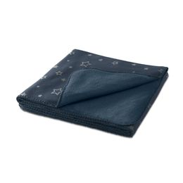 Tchibo - Kuscheldecke mit Leuchteffekt - dunkelblau
