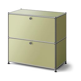 Tchibo - Niedrige Metall-Kommode &raquo;Cn3&laquo; mit Klappenf&auml;chern - 77x40x82,5cm - chrom -