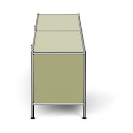 Tchibo - Metall-Lowboard &raquo;Cn3&laquo; mit Klappenf&auml;chern - 152x40x51,5cm - chrom -