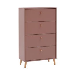 Tchibo - Kommode &raquo;Bjarne&laquo; - 60x33x101,3cm - braun - Holz / Eichenholz / Metall