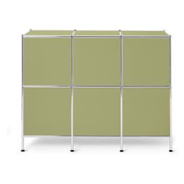 Tchibo - Sideboard Metall &raquo;Cn3 Kids&laquo; mit 3 T&uuml;ren - 116x40x89,5cm - chrom -