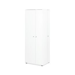 Tchibo - Universalschrank mit seitlichem Stauraum - 68,5x52x184cm - silber - Holz / Metall