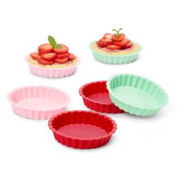 Tchibo - 6 Silikon-Mini-Tarteformen - gr&uuml;n