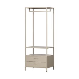 Tchibo - Woood offener Metall-Kleiderschrank &raquo;Ferris&laquo; - 70x54x185cm - braun - Stahl