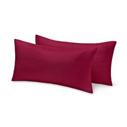 Tchibo - 2 Jersey-Kopfkissenbez&uuml;ge - rot