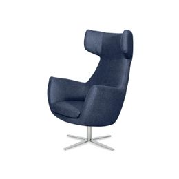 Tchibo - Ohrensessel &raquo;Sansa&laquo; Gcp106 - 80x78x123cm - blau - Polyester / Metall / Metall