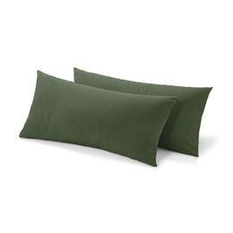 Tchibo - 2 Jersey-Kopfkissenbez&uuml;ge - gr&uuml;n