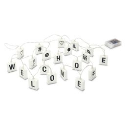 Tchibo - LED-Lichterkette mit Buchstaben - wei&szlig;