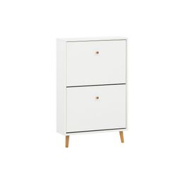 Tchibo - Schuhschrank &raquo;Bjarne&laquo; - 59,8x19x92,2cm - braun - Holz / Eichenholz / Metall