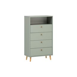 Tchibo - Kommode &raquo;Bjarne&laquo; - 60x33x104,5cm - braun - Holz / Eichenholz / Metall