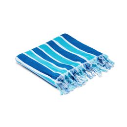 Tchibo - Strandtuch in Beuteltasche - t&uuml;rkis