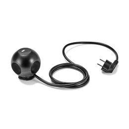 Tchibo - Steckdosenball mit USB-Ladefunktion - schwarz